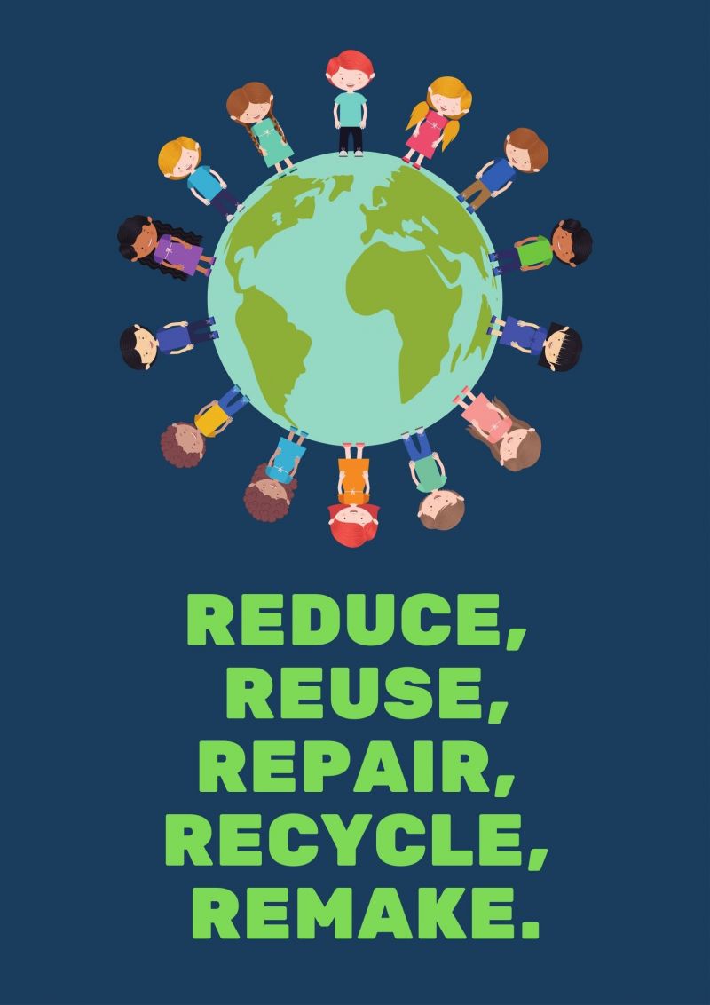 Reduce Reuse Recycle Free Poster - QED - Early Years